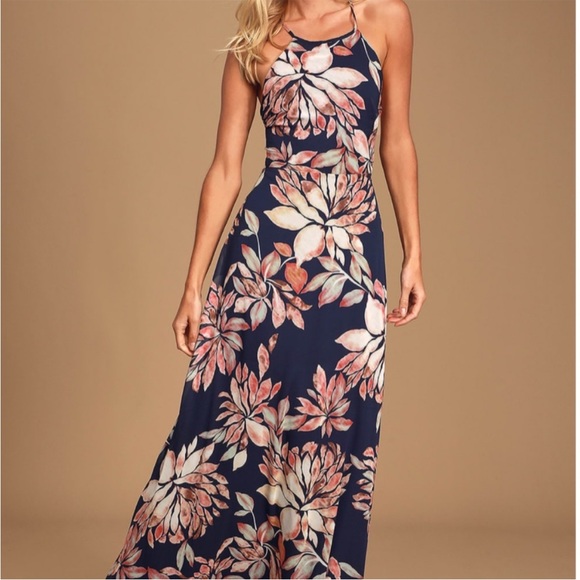 Lulus | Dresses | Lulus Floral Print Maxi Dress | Poshmark
